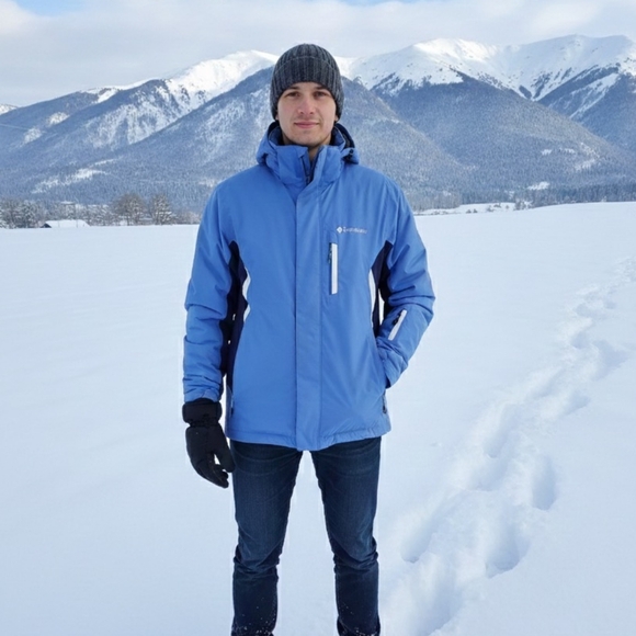 Columbia | Jackets & Coats | Columbia Mens Light Blue Ski Jacket | Poshmark